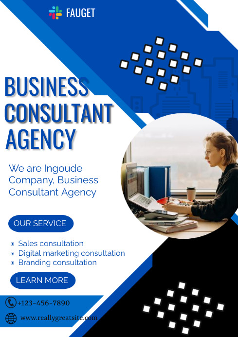 Copy of Business Consultant Agency Poster | PosterMyWall