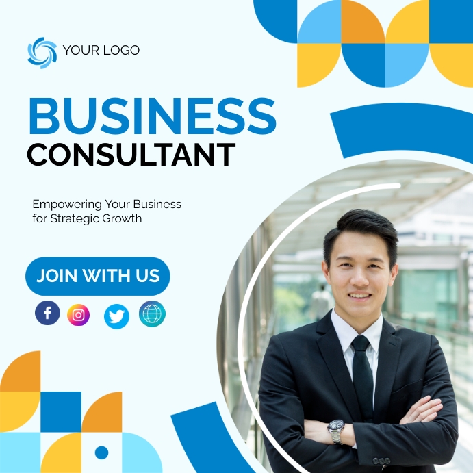 BUSINESS CONSULTANT Template | PosterMyWall