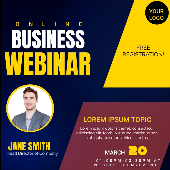 business consultant instagram ads Template | PosterMyWall