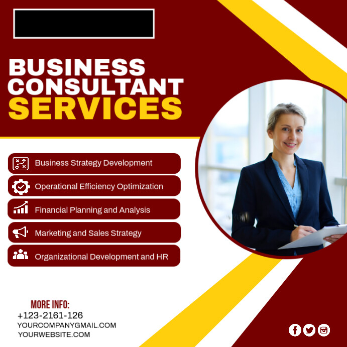 Copy of business consultant services | PosterMyWall