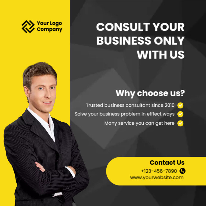 business consultant template | PosterMyWall