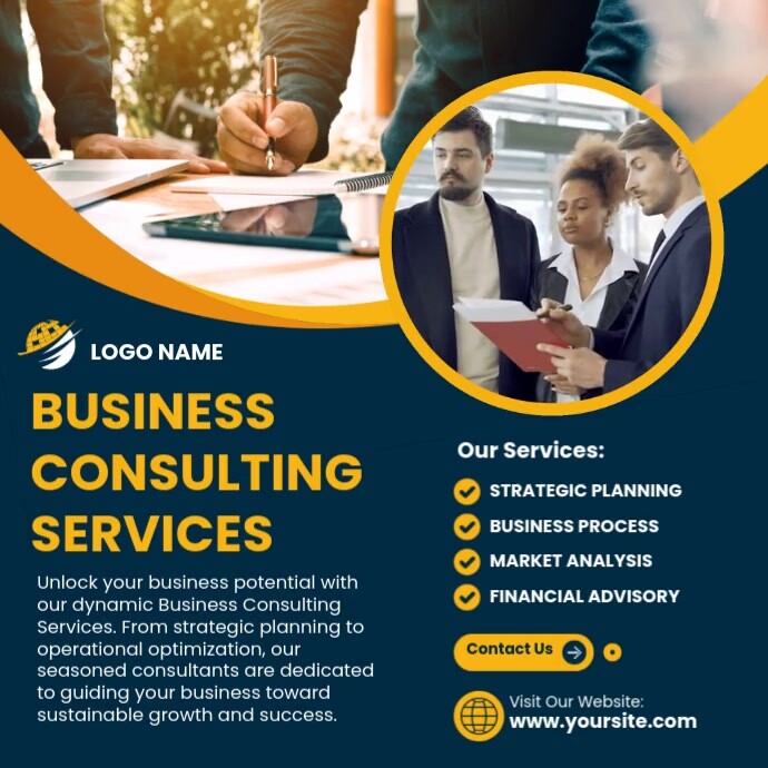 Copy of Business Consulting Services | PosterMyWall