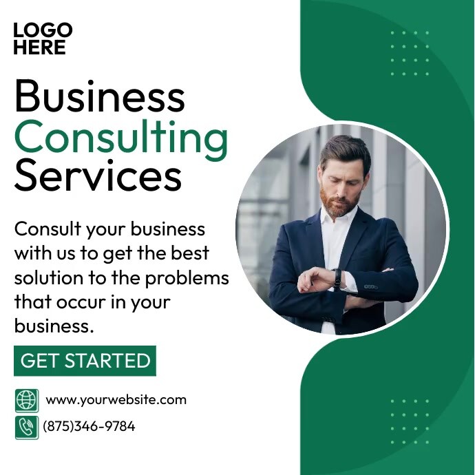 Business Consulting Services Template | PosterMyWall