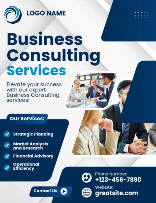 Copy of Business Consulting Services Poster | PosterMyWall