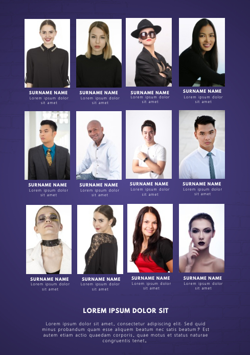 Business Contacts flyer template | PosterMyWall