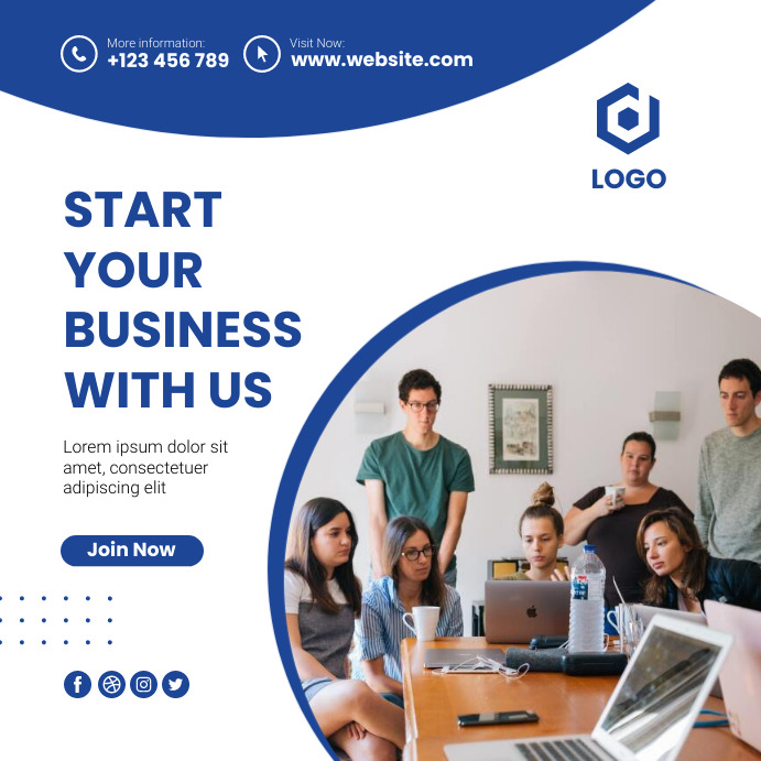 Business Corporate Social Media Post Template | PosterMyWall