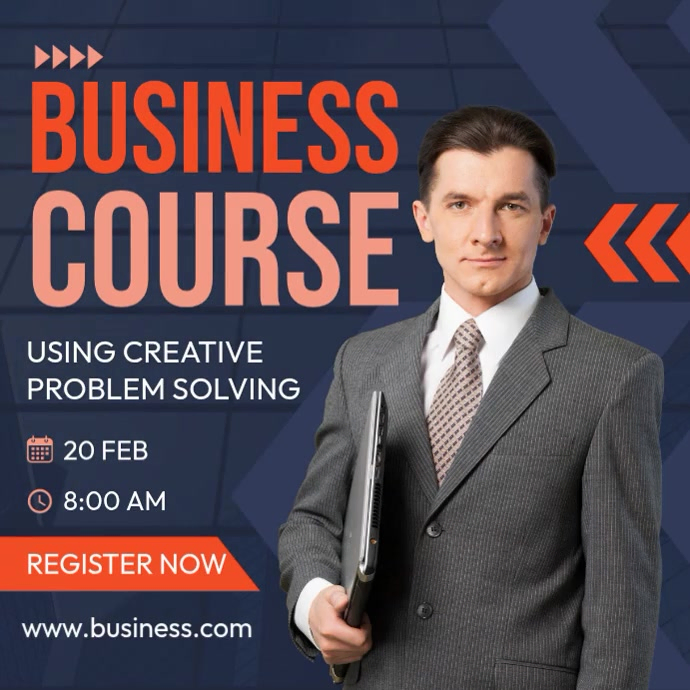 Business Course Template | PosterMyWall