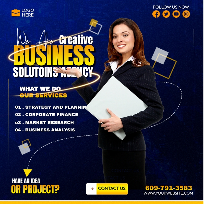 Copy of Business Creative Agency | PosterMyWall