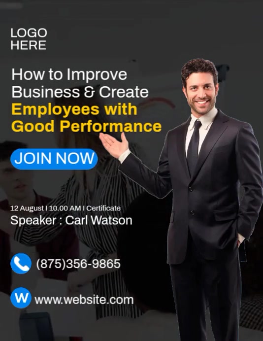 Business Employee Ads Template | PosterMyWall