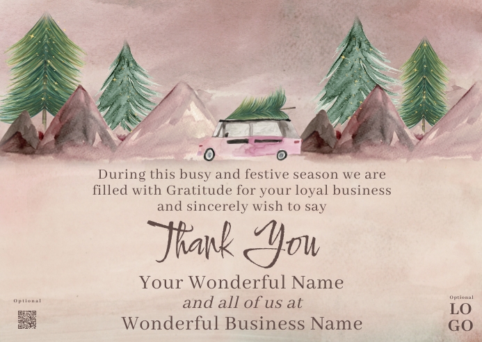 Copy of Business Employee Holiday Greeting Card | PosterMyWall
