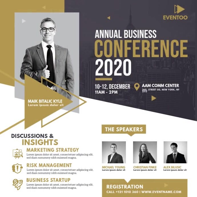Business Event | Conference Advert Template | PosterMyWall