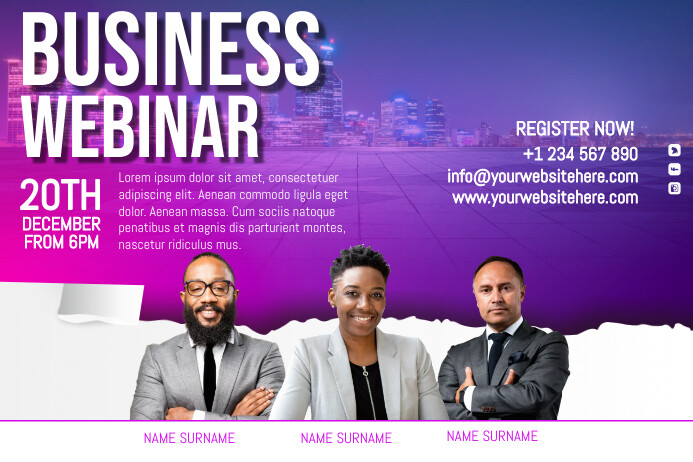 business event flyer Template | PosterMyWall