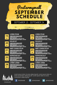 Schedule Template | PosterMyWall
