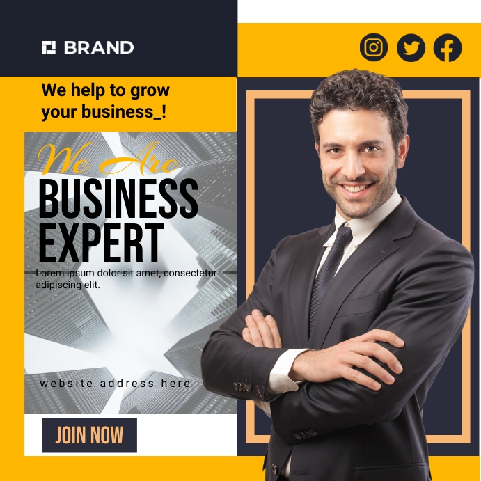 Business Expert ADS Template | PosterMyWall