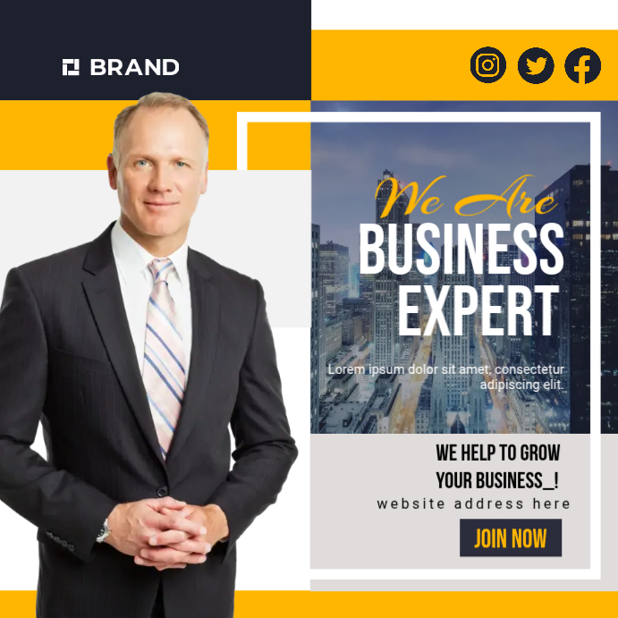 Business Expert ADS Template | PosterMyWall