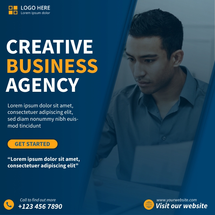 Business Expert Square Ads Template | PosterMyWall