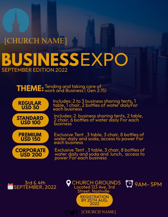 business expo poster (1) Template | PosterMyWall