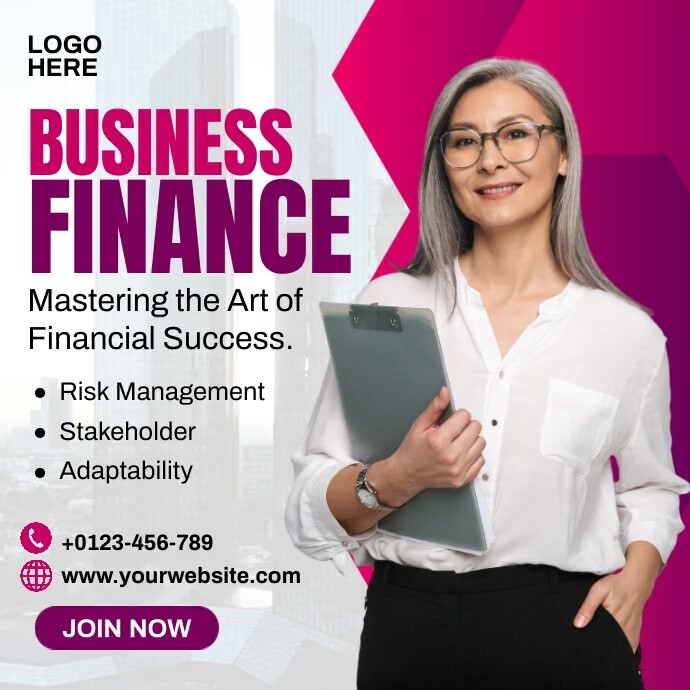 Business Finance Template | PosterMyWall