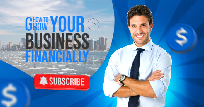 Business Financial Video Thumbnail Template | PosterMyWall