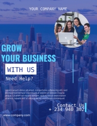 Simple business Message Flyer Template | PosterMyWall