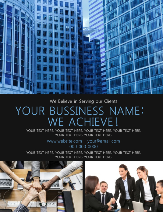 Brosur Templat Selebaran Bisnis | PosterMyWall