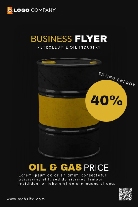 business flyer template petroleum and oil industry | PosterMyWall