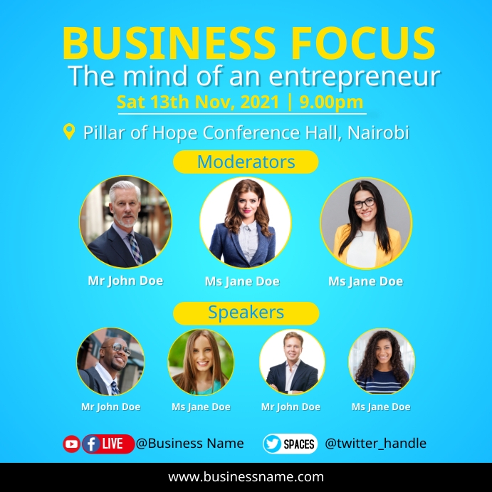 business focus Template | PosterMyWall