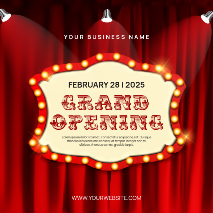 Business Grand Opening Event Poster Flyer Template | PosterMyWall
