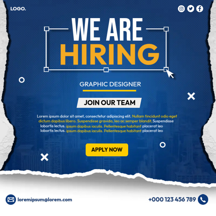 Business Hiring Service Template | PosterMyWall