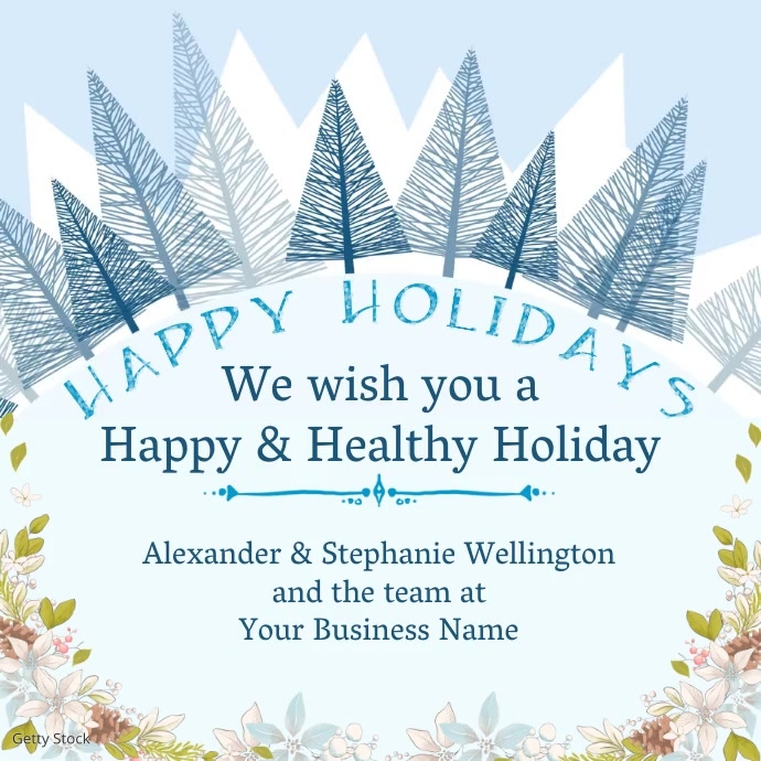 Business Holiday Greeting Instagram Template | PosterMyWall