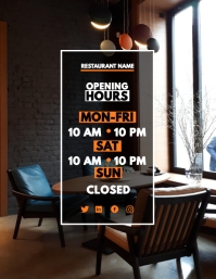 Business Hours Template | PosterMyWall