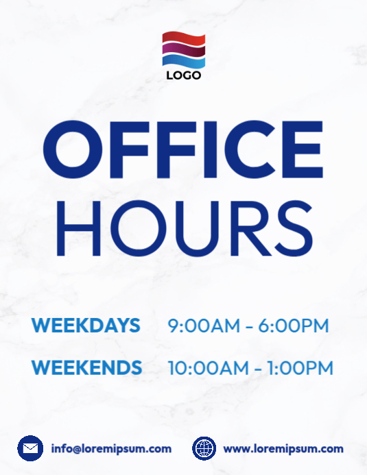 business hours flyers Template | PosterMyWall