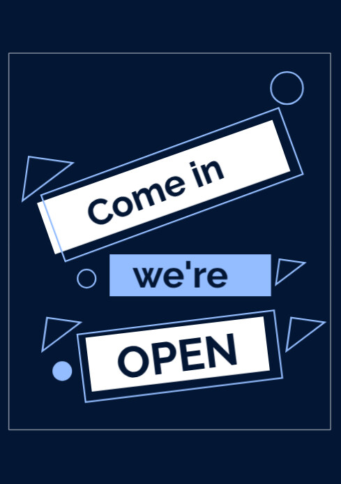 Business Hours Open Sign Template | PosterMyWall