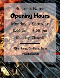 BUSINESS HOURS. Template | PosterMyWall