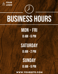 Business Hours Flyer Template | PosterMyWall