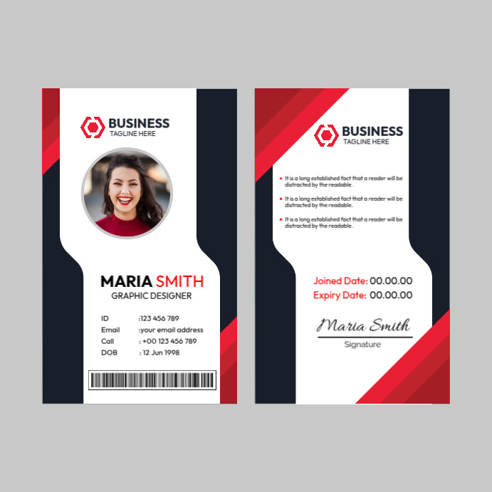 Business ID Card Template | PosterMyWall