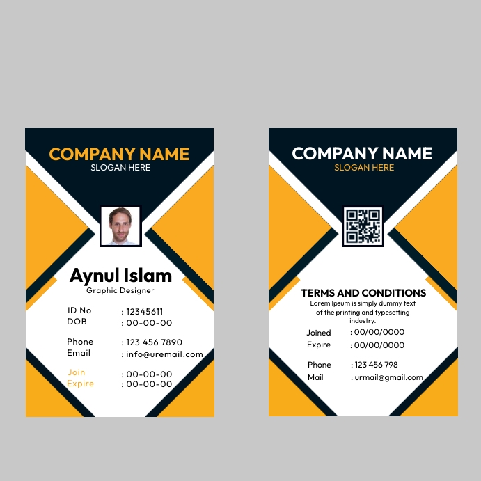 Business ID Card Template | PosterMyWall