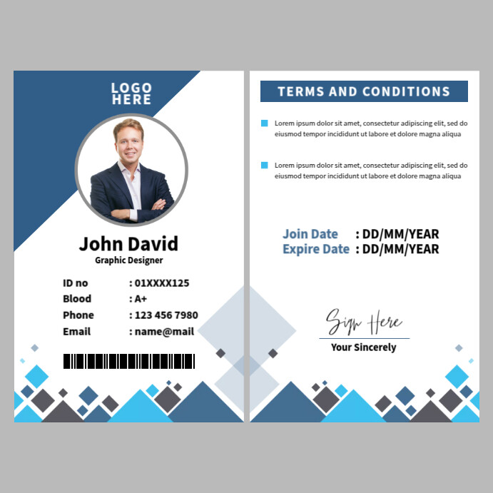 Business ID Template | PosterMyWall