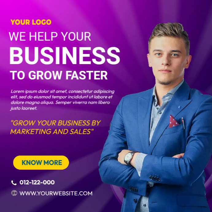 Business Idea Template | PosterMyWall