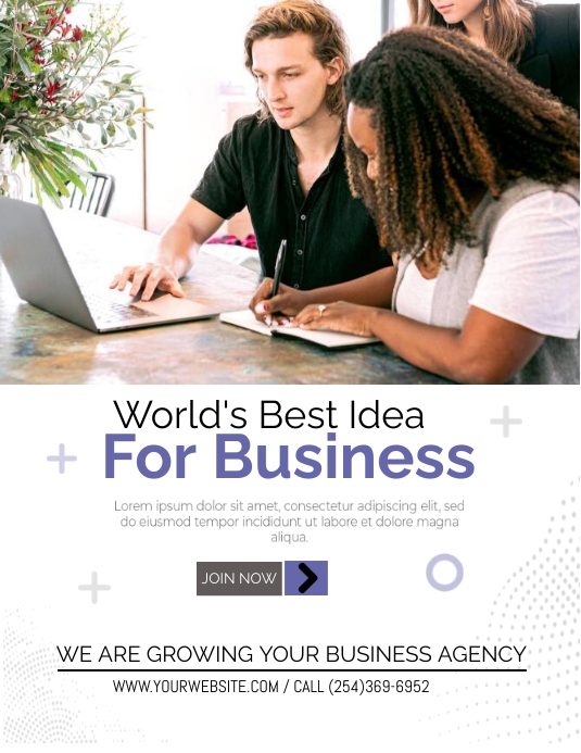 Business Idea Template | PosterMyWall