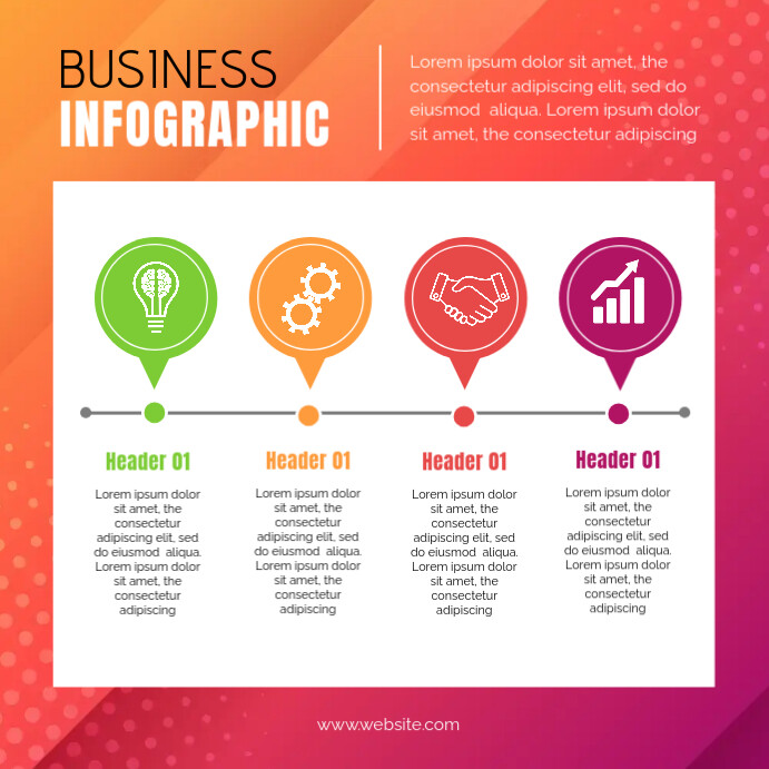 Plantilla de Business Infographics Template | PosterMyWall