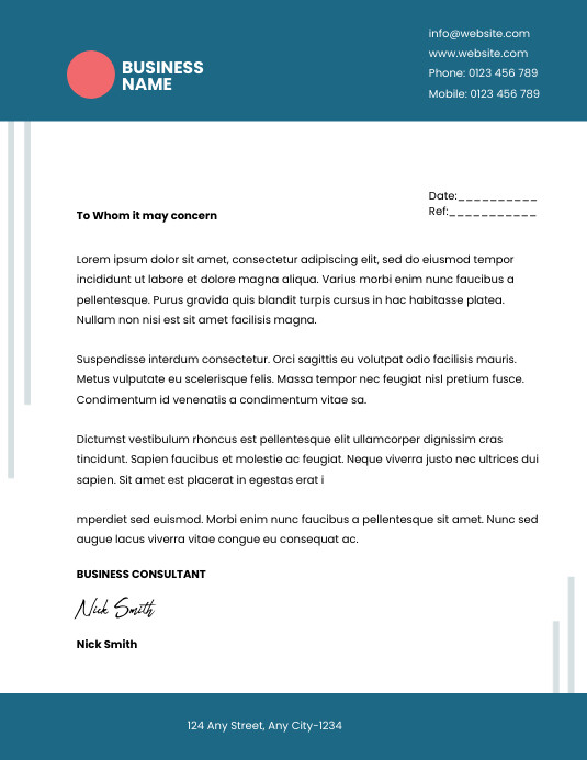 Plantilla de Business letterhead designs | PosterMyWall