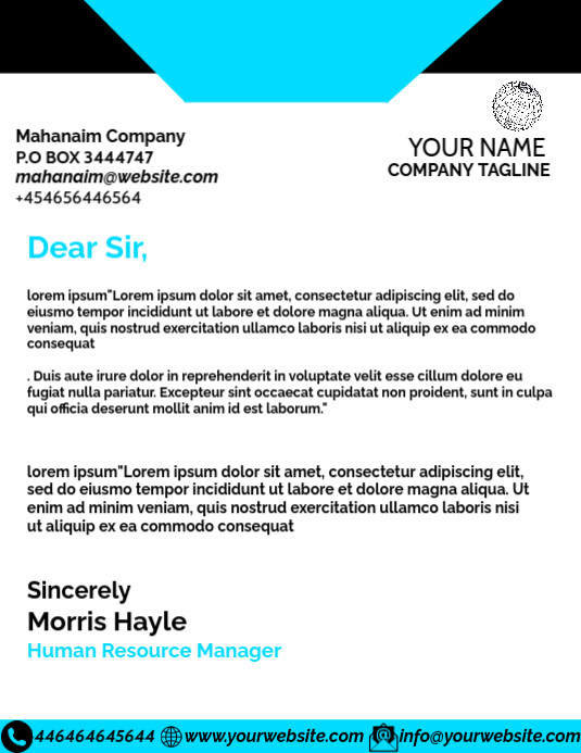 business letterhead flyer (2) Template | PosterMyWall