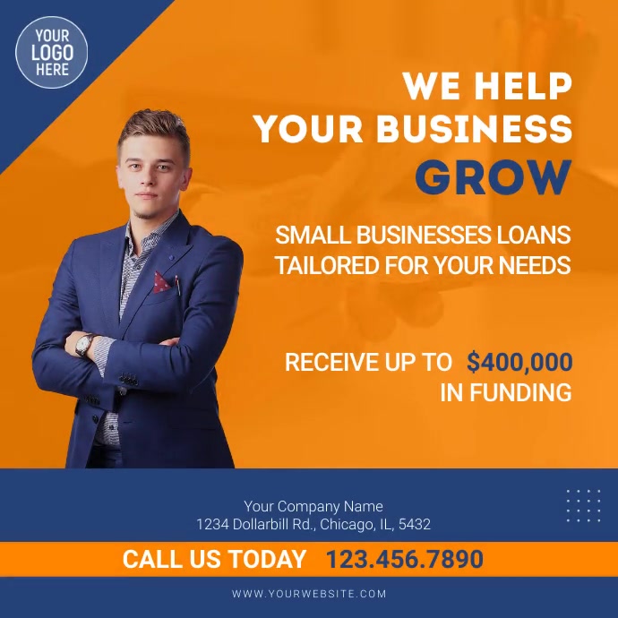 Business Loans for Small Businesses Video Template | PosterMyWall