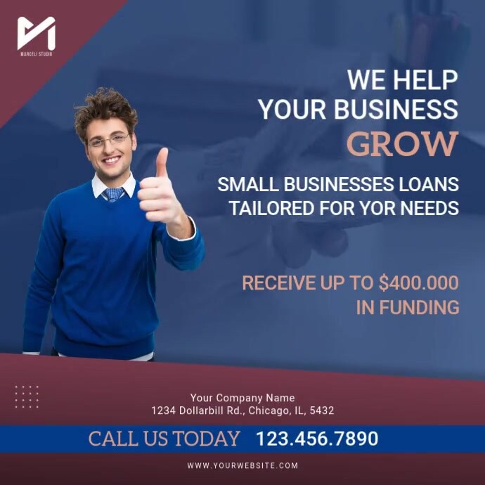 Plantilla de Publicitario de Video de Préstamos Comerciales de | PosterMyWall