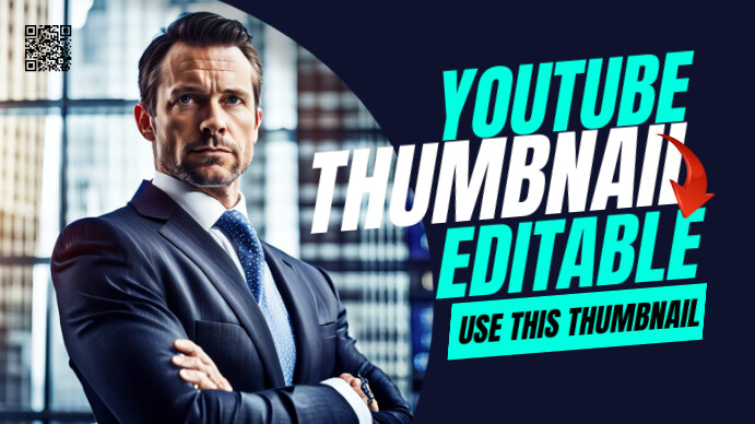 business man youtube thumbnail Template | PosterMyWall