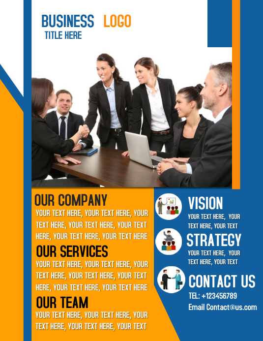 Business Management Planning Strategy Flyer Poster Template | PosterMyWall