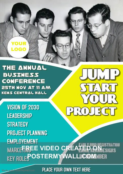 Business Management Planning Strategy Flyer Poster Template | PosterMyWall