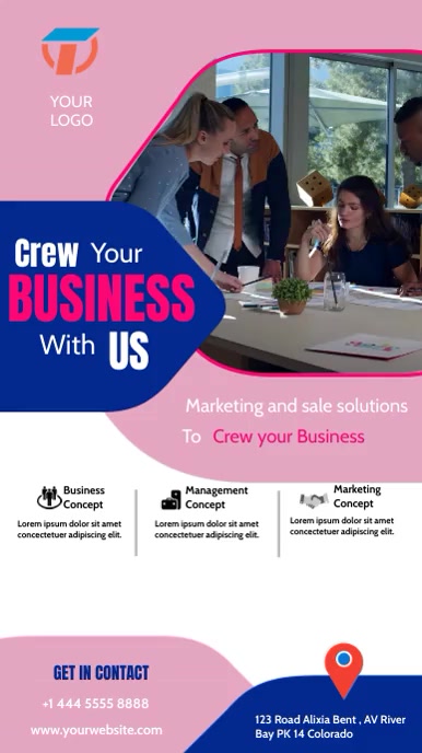 business manegement firm poster template | PosterMyWall