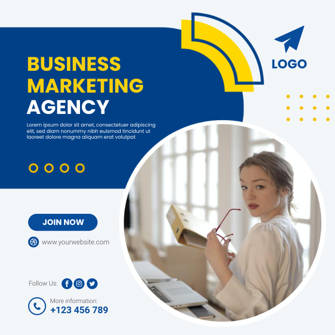 Business Marketing Agency Poster Template | PosterMyWall